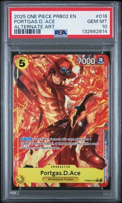 One Piece PRB02-018 Ace Special SP Alternate Alt Art Parallel PRB-02 ...