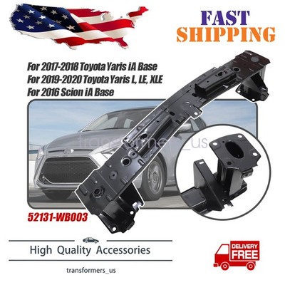 52131-WB003 FITS 2017-2018 Toyota Yaris iA Base Steel Front Bumper ...