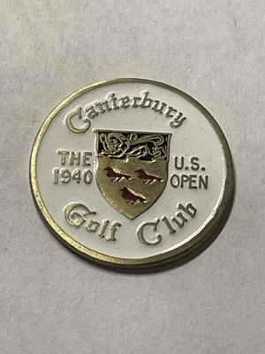 1940 U.S. Open Championship 1" Coin Golf Marker - Canterbury Golf Club ...