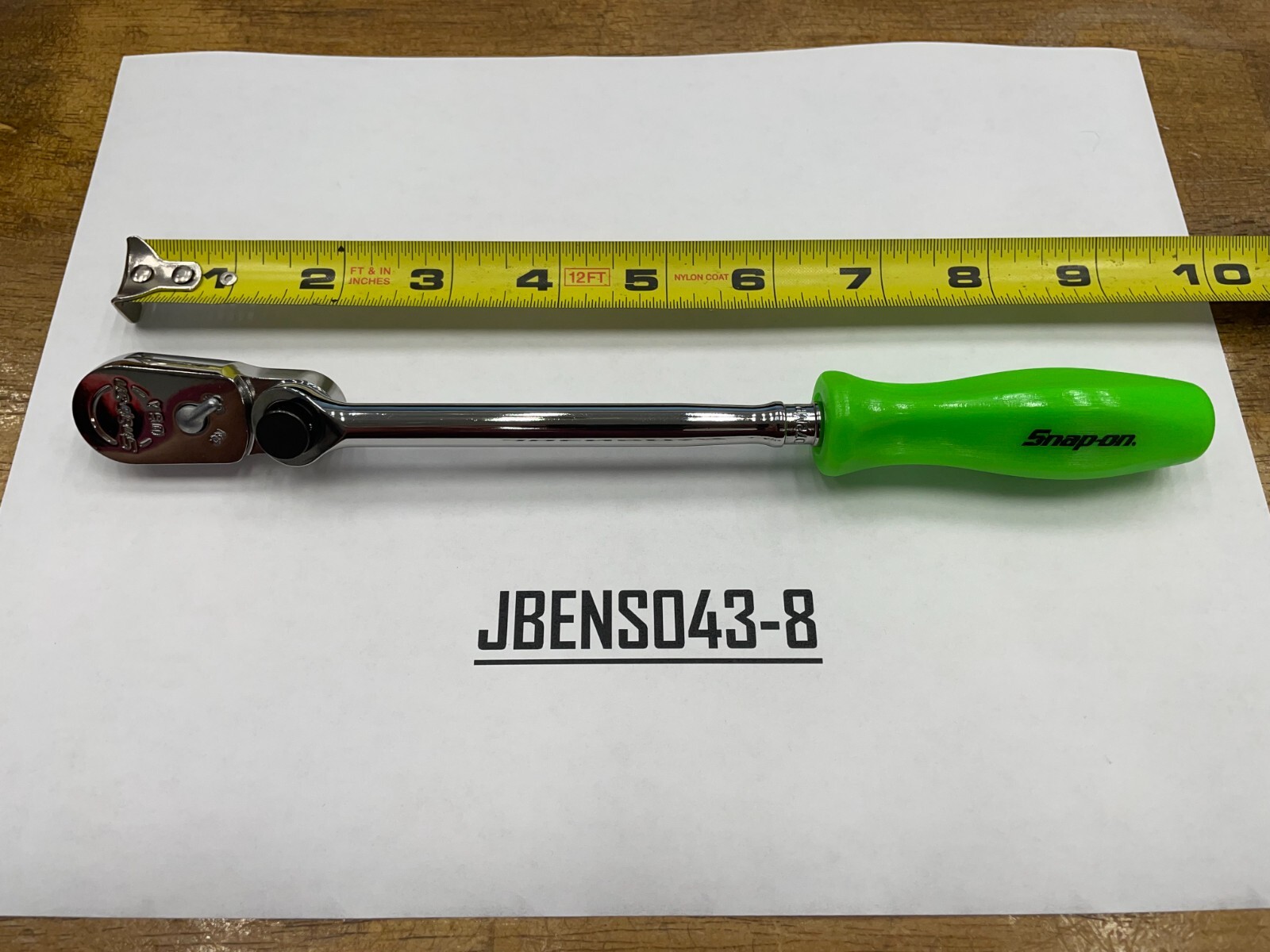 Snap-on Tools USA NEW GREEN 1/4" Drive Hard Grip Multi-Position Ratchet ...