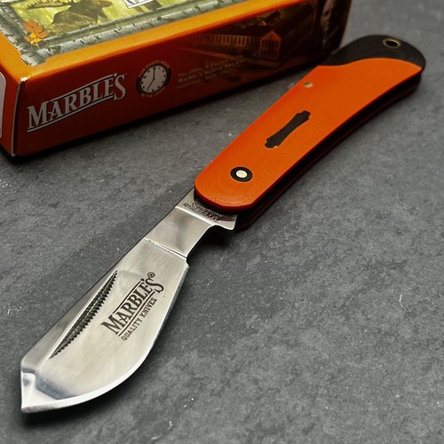 Marbles Cotton Sampler Black Orange G10 Handles Slip Blade Folding ...