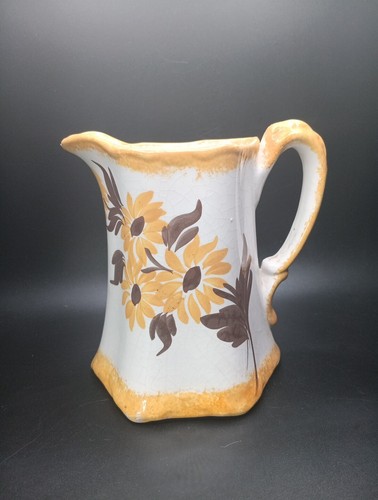 VINTAGE CLINCHFIELD ART WARE PITCHER ERWIN TENNESSEE HAND PAINTED ...