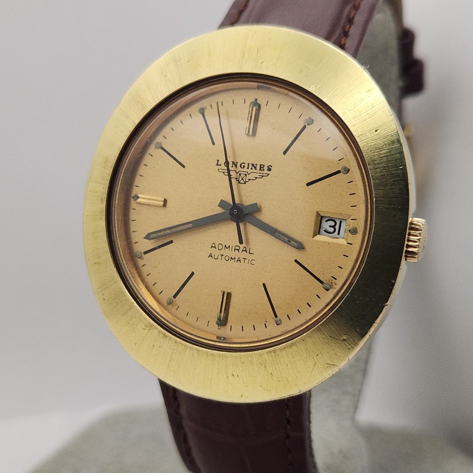 Vintage LONGINES ADMIRAL Men's automatic watch UFO Cal.6651 25Jewels ...