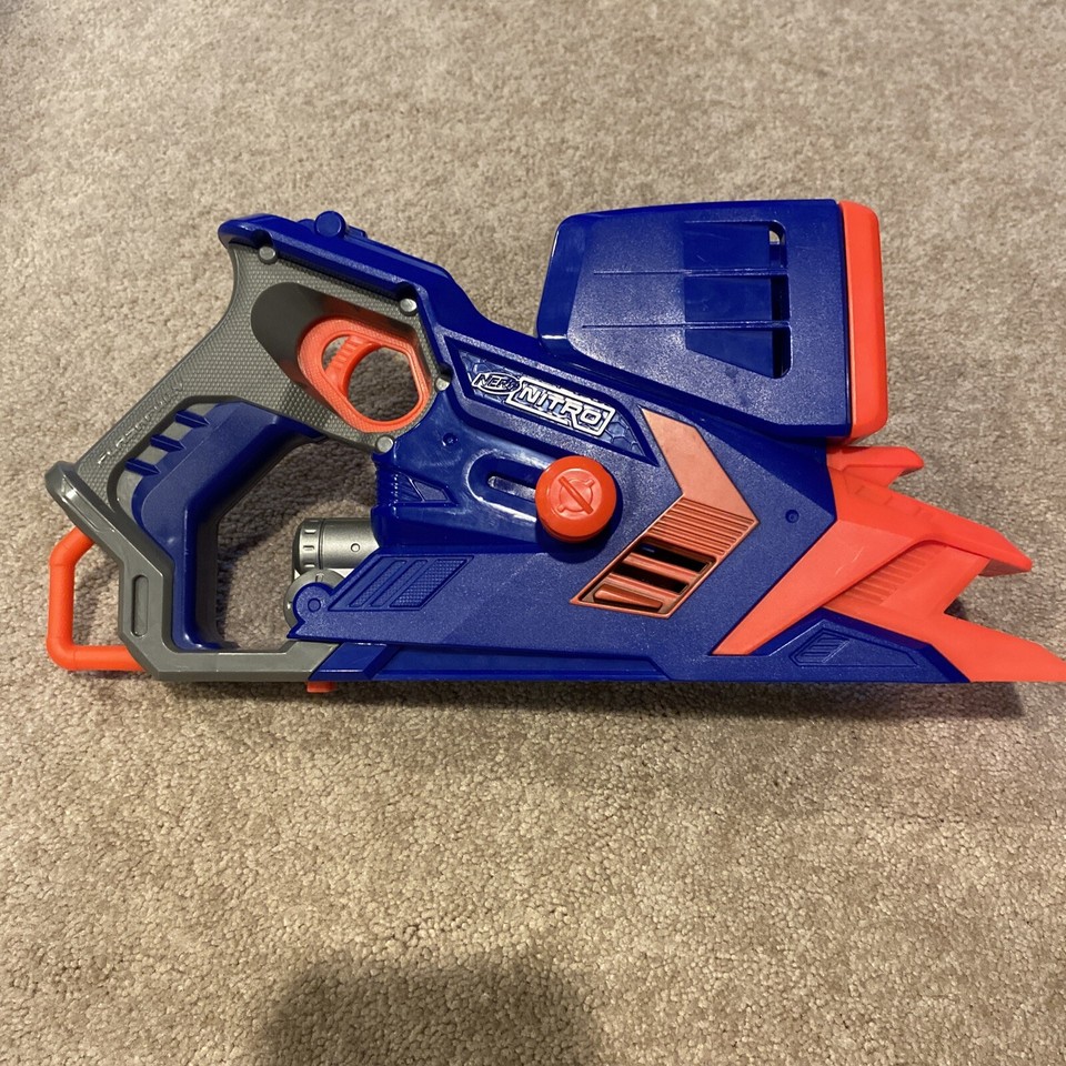 Nerf Nitro FlashFury Chaos Set Launcher Racing Foam Car Blaster Ramp ...