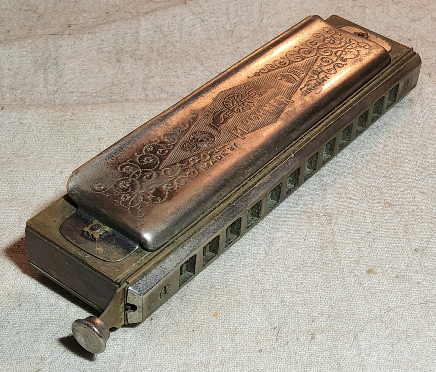 VINTAGE SUPER CHROMONICA M. HOHNER GERMANY CHROMATIC HARMONICA IN ...