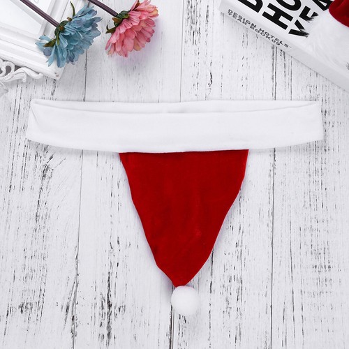 UK Sexy Mens Christmas Santa Thong G-string Cosplay Boxer Shorts ...