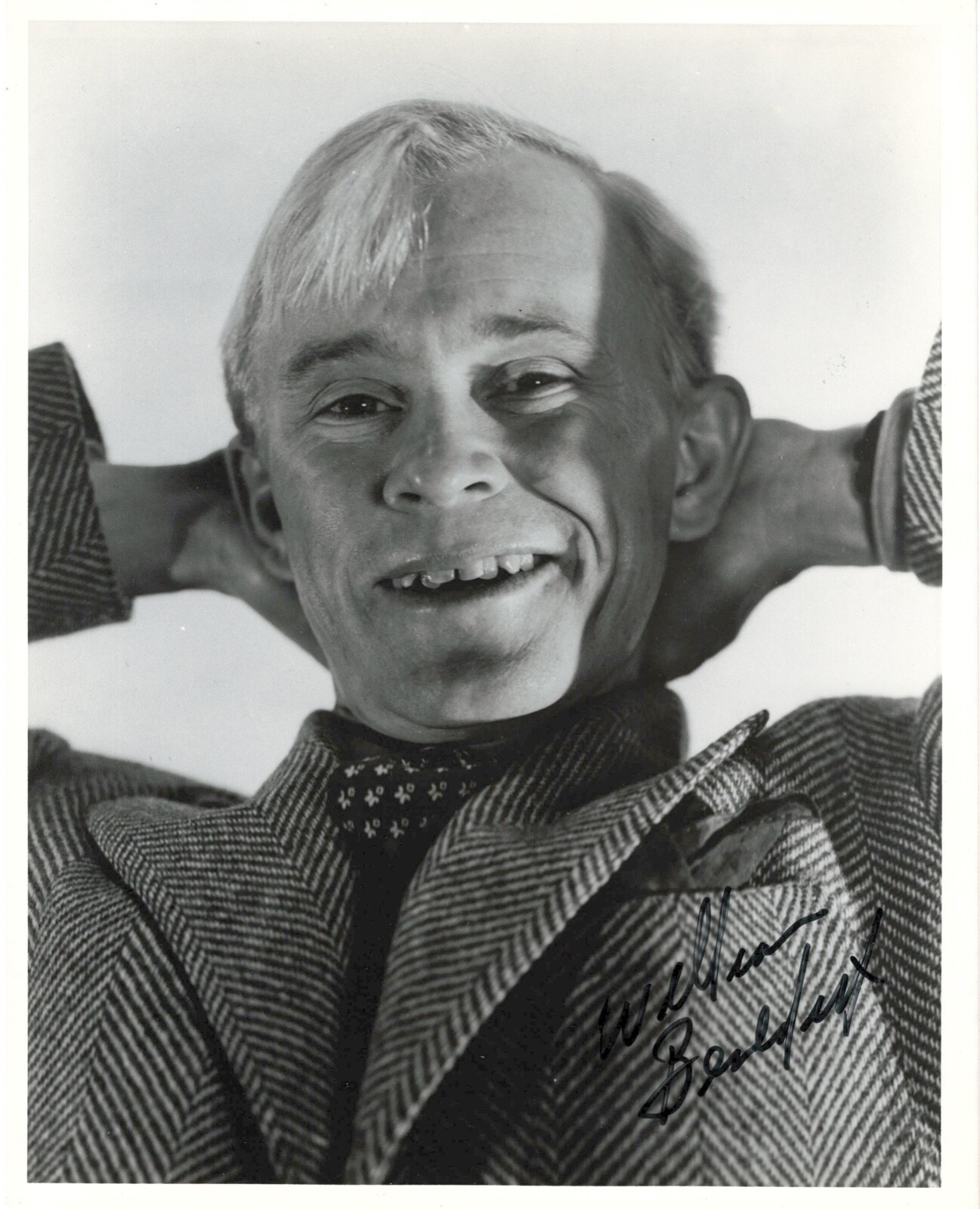 William Benedict. Signed 8x10 photo. Played Whitey in Bowery Boys ...
