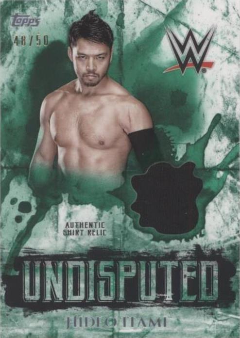 2018 Topps WWE Undisputed - Undisputed Relic Hideo Itami #UR-HI Green ...
