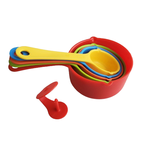 5 Piece Set Multi-Color Measuring Cups Plastic Cooking Kitchen Tools | eBay