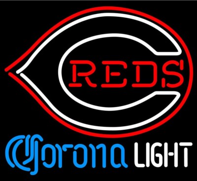 10" Vivid Corona Light Cincinnati Reds LED Neon Sign Light Lamp Beer ...