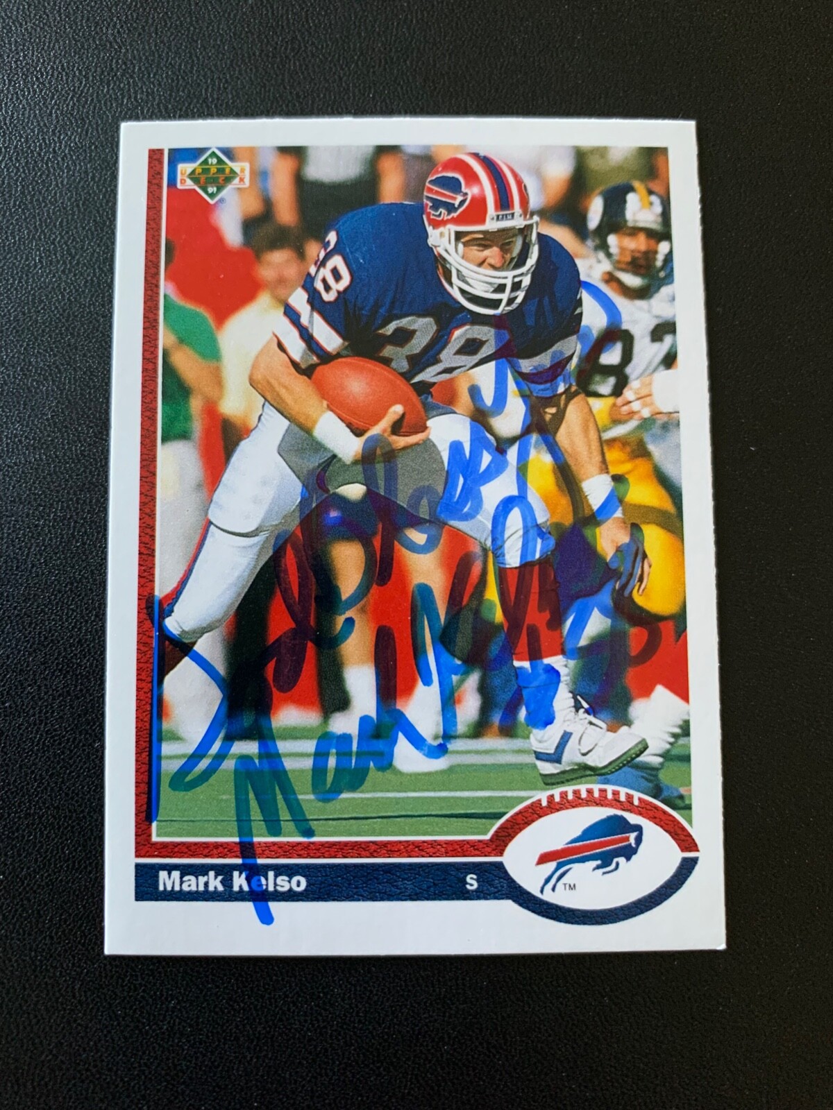 Mark Kelso Signed 1991 Upper Deck #71 Card Buffalo Bills Autograph COA ...