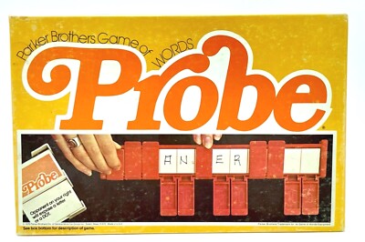 Probe Game 1976 Individual Replacement Parts Orange Word Tray Paper or ...