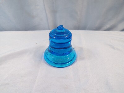 Fenton Blue Glass Bell Telephone Paperweight | eBay