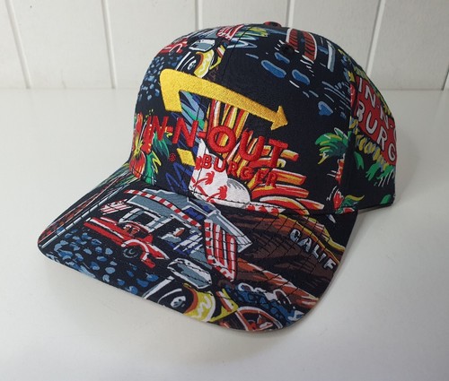 In & Out Burger Vintage Hawaiian Hat Cap - American Fast Food In And ...