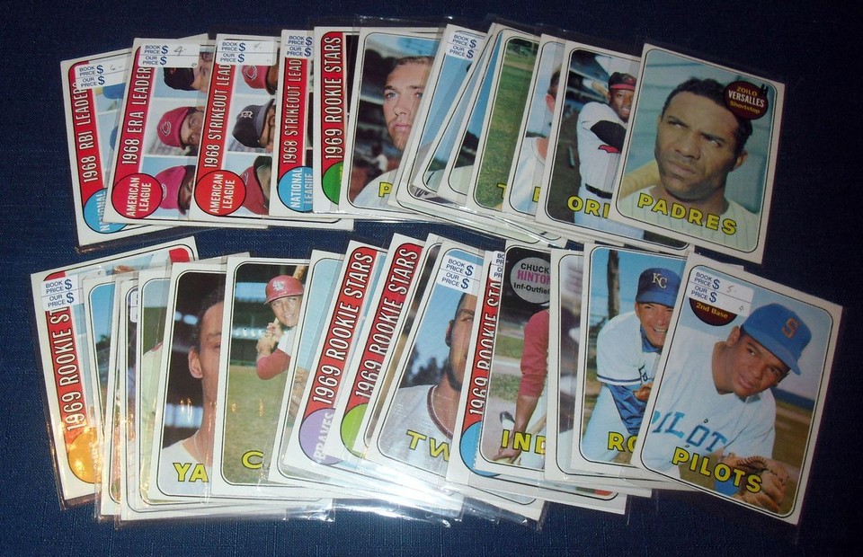1960-69 TOPPS BASEBALL CARDS (10) *FROM 10,000 CARD SET BUILDER LOT* VG ...
