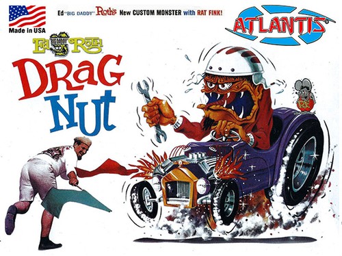Ed "Big Daddy" Roth Drag Nut with Rat Fink Model Kit by Atlantis ...