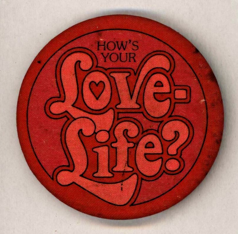 1970's How's Your Love Life? 2 1/4" Pinback Button | eBay