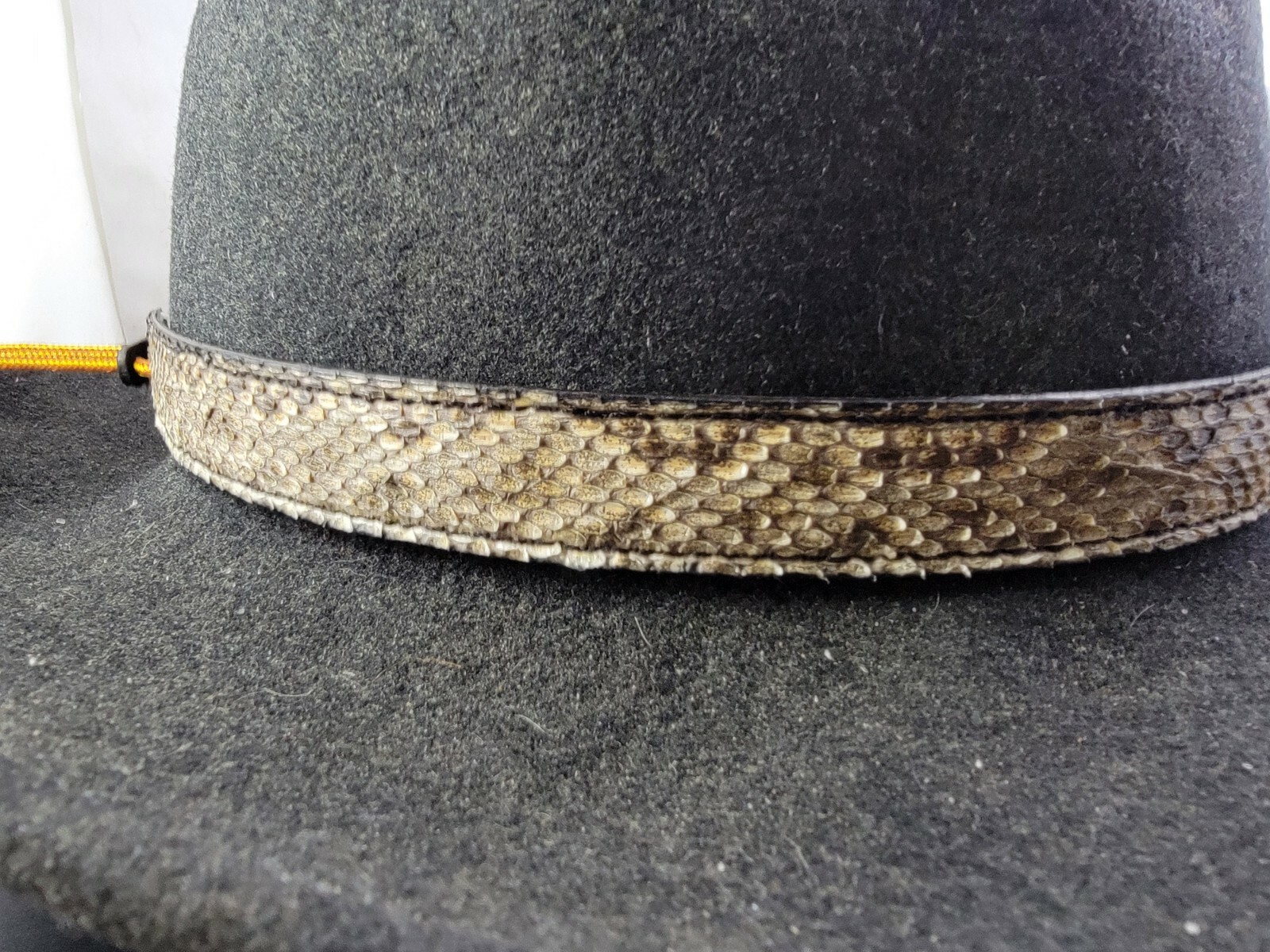 RATTLESNAKE skin hat band band adjustable NWOT Western cowboy cowgirl ...