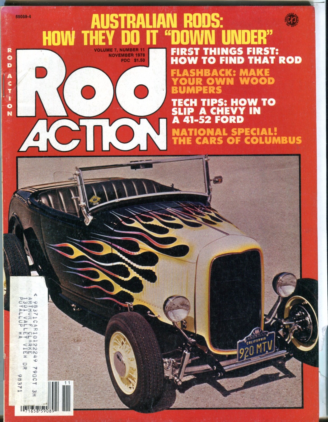 Rod Action Magazine November 1978 Australian Rods EX w/ML 032017nonjhe ...