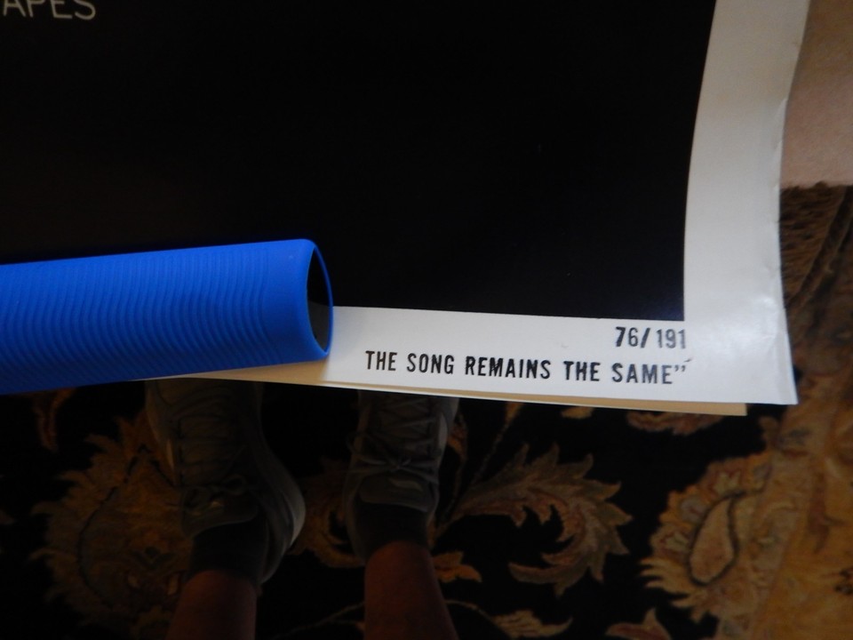 The Song Remains the Same Movie Poster - Original Led Zeppelin Mint ...