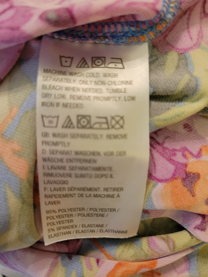 Susan Graver Plus Size 2X Top Sleeveless Purple/Blue/Green/Orange ...