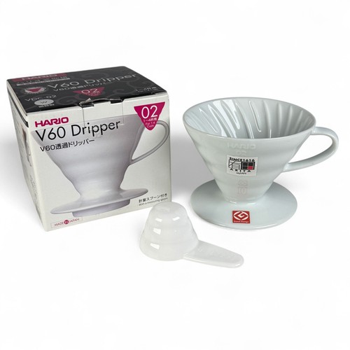Hario V60 Ceramic Coffee Dripper Size 02 White Japanese Ceramic Pour ...