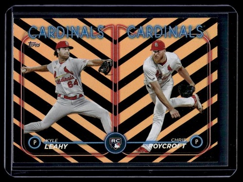 2024 Topps Update Orange & Black SP Kyle Leahy / Chris Roycroft RC St ...