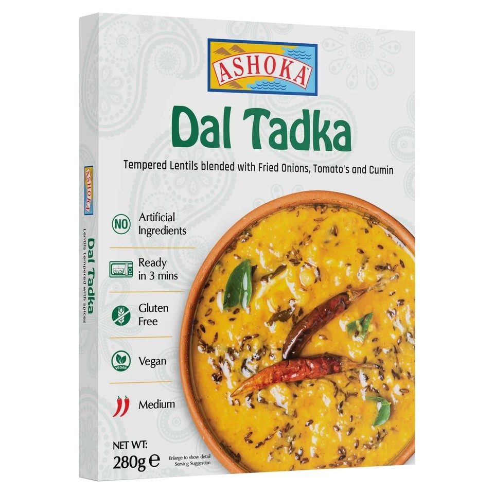 Ashoka Ready to Eat Indian Meals 280g | 5 Min Microwave | Dal & Curry ...