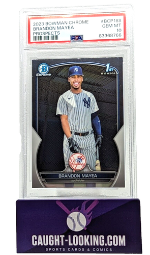 Brandon Mayea #BCP-188 - PSA 10 - 2023 Bowman Chrome Prospects | eBay