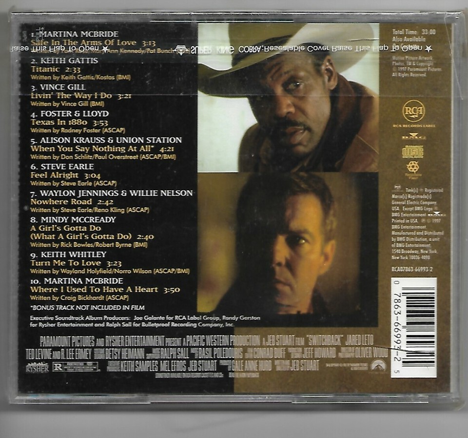 ur013 New CD Switch Back Original Movie Soundtrack 1997 | eBay