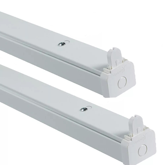 Single Twin T8 LED Batten Tube Fitting Fluorescent Double Wall Light ...