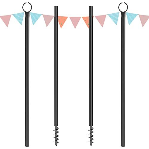 String Light Poles for Outdoor,10 Ft Outside String Light Pole 2 Pack ...