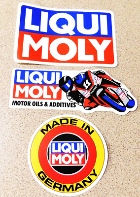 LIQUI MOLY DECAL STICKER RACING OIL MOTORCYCLE MOTORBIKE SCOOTER ...