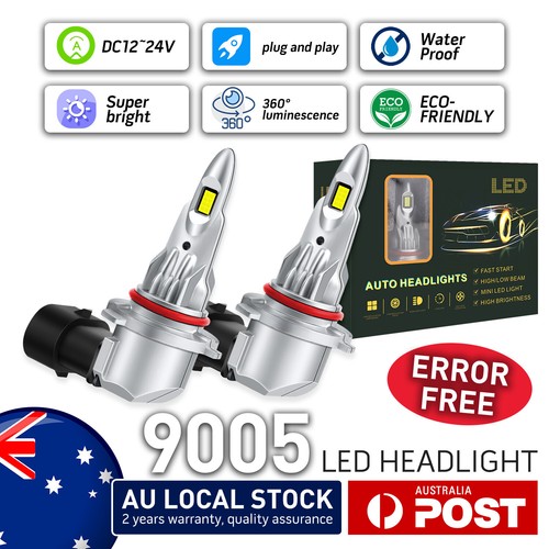 2x 9005 HB3 LED Headlight Kit High Beam Bulbs For BMW 5 Series E39 E34 ...