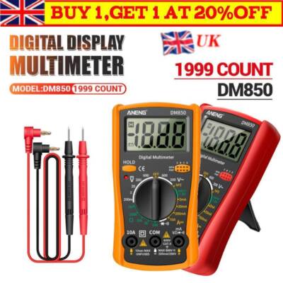 Professional Digital Multimeter Voltmeter Ohmmeter Ammeter Multi Tester ...