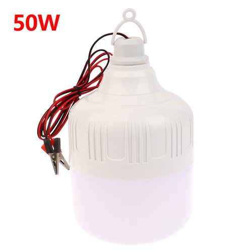 50W 12V Portable Clamp Lamp Emergency Lights Rechargeable LED Lantern ...