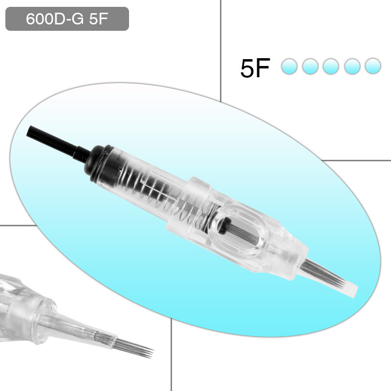 600D-G 10pcs Tattoo Needles Eyebrow Permanent Makeup Tint Beauty ...