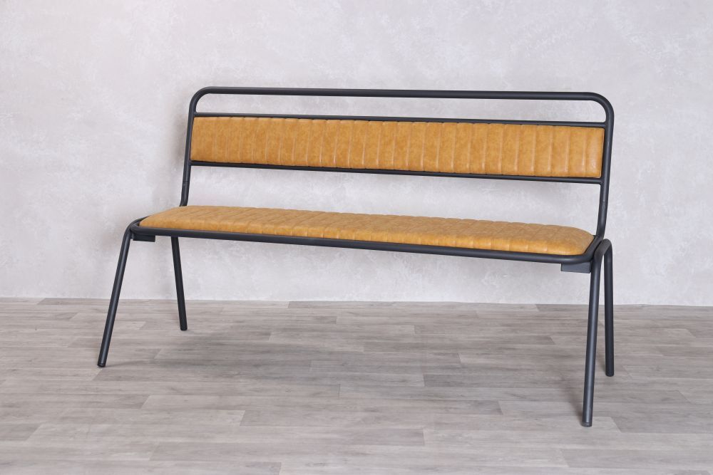 JUBILEE RETRO STYLE METAL FRAME MODERN DINING BENCH COLOURFUL TWO SIZES ...