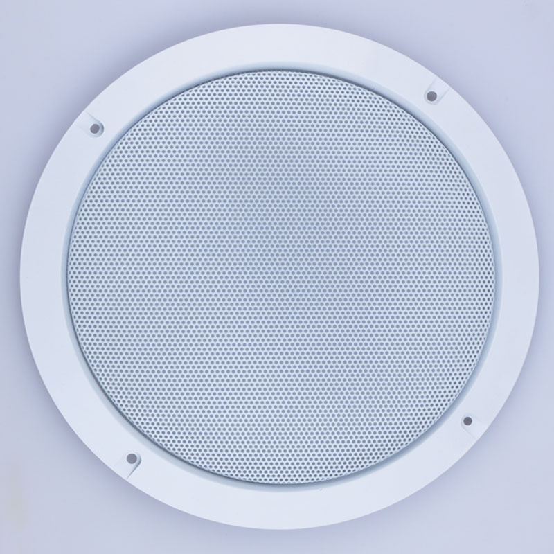 2pcs New 10" inch White Audio Speaker Cover Decorative Circle Metal ...