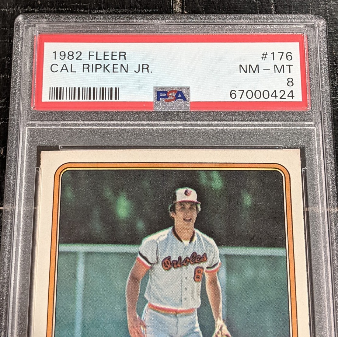 1982 Fleer Cal Ripken Jr ROOKIE PSA 8 NM-MT #176 RC Orioles | eBay