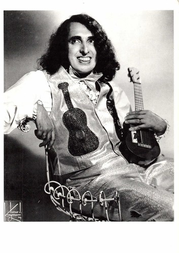 Tiny Tim Singer Holding Ukulele Smiling in a Uke Vest Vintage Postcard ...