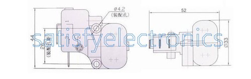 2PCS FD4 High Power Dump Tip Over Switch Fire Safety Tilt Sensor Shut ...