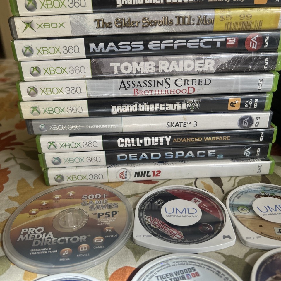 Lot Of 39 PS2, Xbox 360, PSP, Atari, DS Games As Is Untested (GT ...
