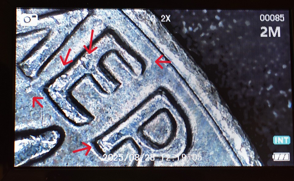 1974 Eisenhower Dollar Coin Multi Error DDO DDR Crater Anomaly Die ...