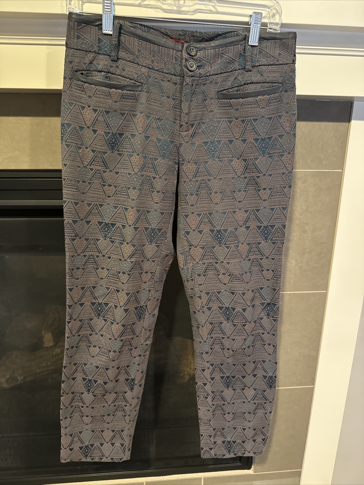 Women’s Cartonnier Grey Patterned Pants Size 4 EUC | eBay