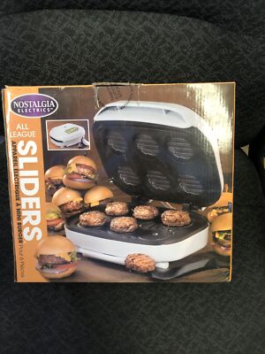 Nostalgia Electrics~All League Sliders~Mini Burger Maker~Makes 6 ...