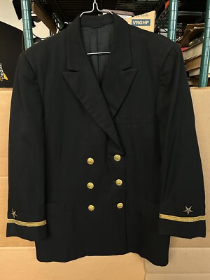Vintage US Navy Officer's Jacket Dress Uniform Double Breast Novakoff ...