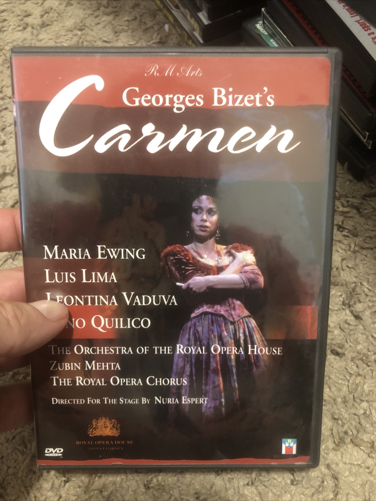 George Bizet's Carmen DVD Royal Opera House Chorus 163 mins 1991 BBC ...