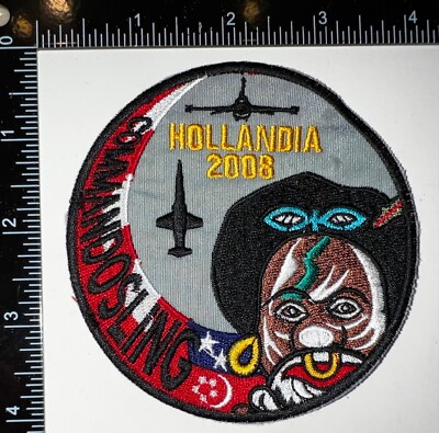 USAF 80th Fighter Squadron Juvats Hollandia 2008 Commando Sling Patch ...