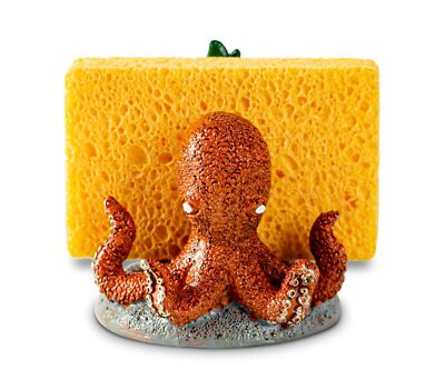 Octopus Sponge Holder For Kitchen Sink Sponge Holder Cute Kitchen ...